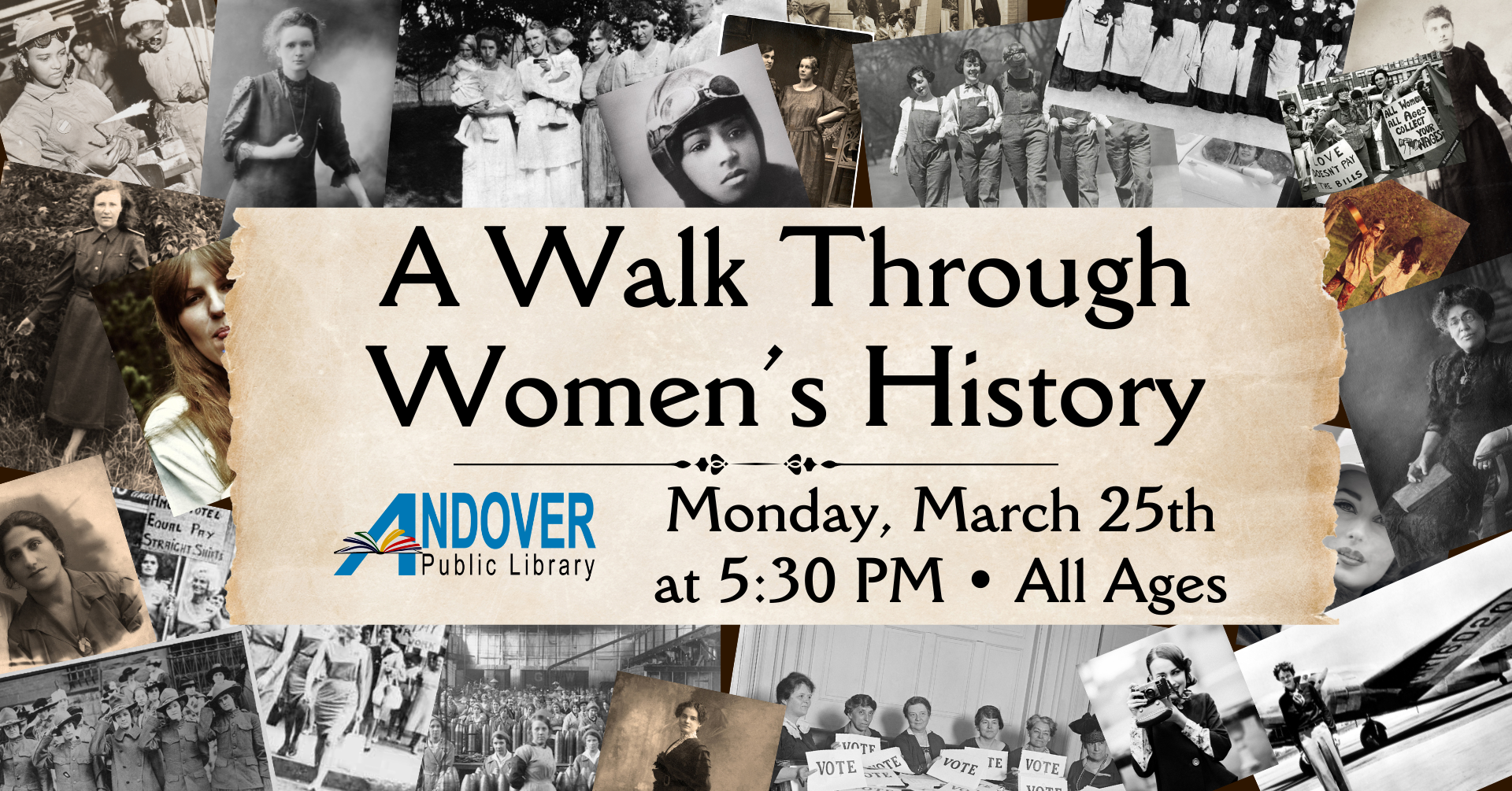 Walk Through Women’s History – Andover Public Library
